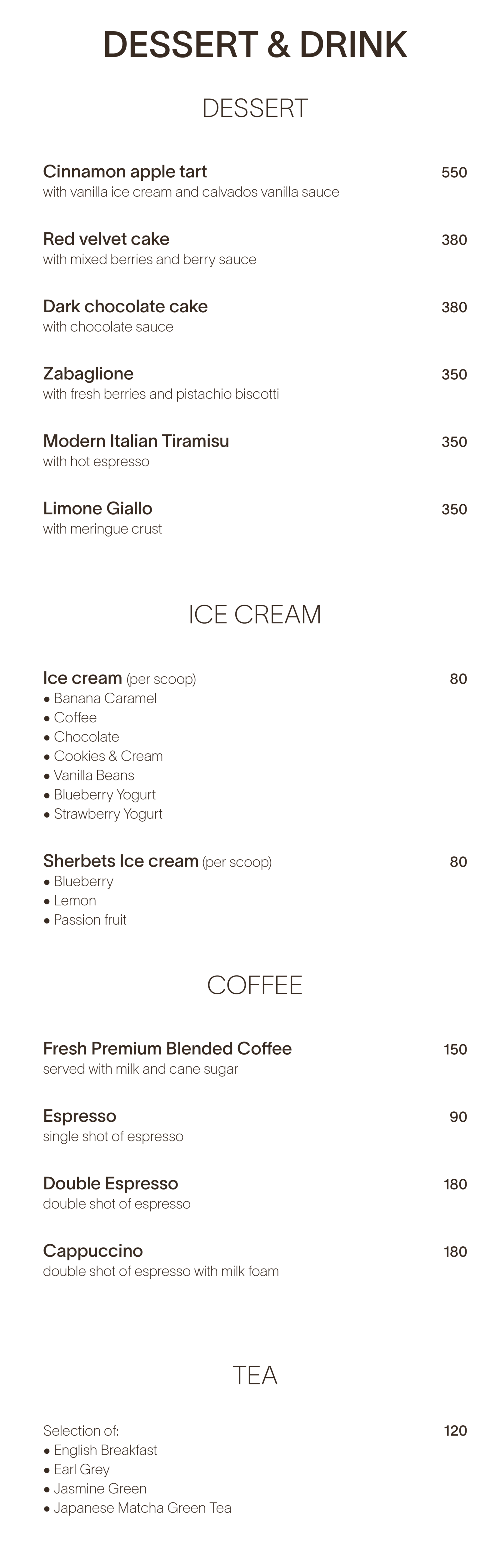 MYTH Restaurant Menu – KIRIMAYA RESTUARANT MENU