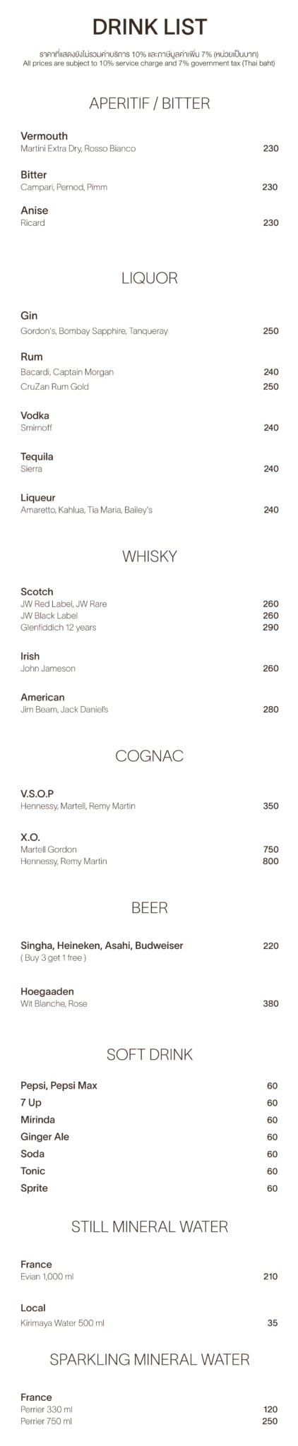 MYTH Restaurant Menu – KIRIMAYA RESTUARANT MENU